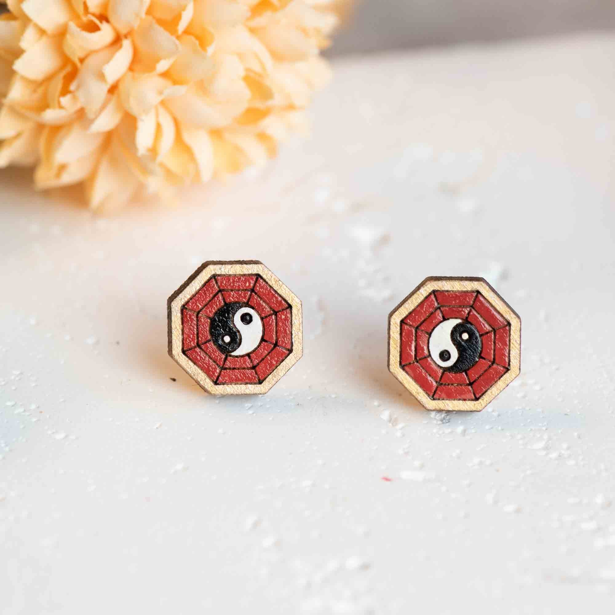 Taiji Yin Yang Stud Earrings - PET15244 – Robin Valley Official Store